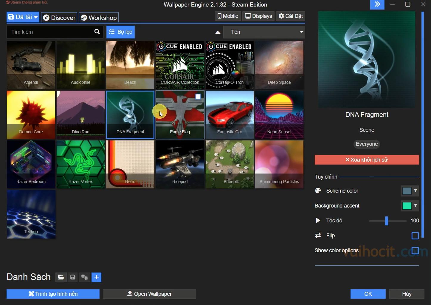 Tải Wallpaper Engine 2.1.32 Full Crack 2022 +Cách sử dụng